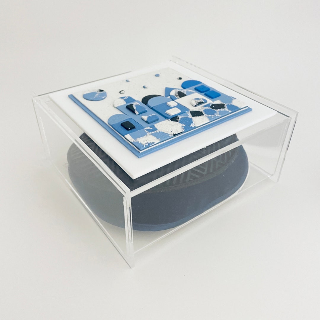 Acrylic Kippot Box, Shabbat, Judaica, Handmade, Personalized, Jewish ...