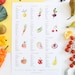 Seasonal Fruits and Veggies Calendar,kitchen Wall Decor,healthy ...