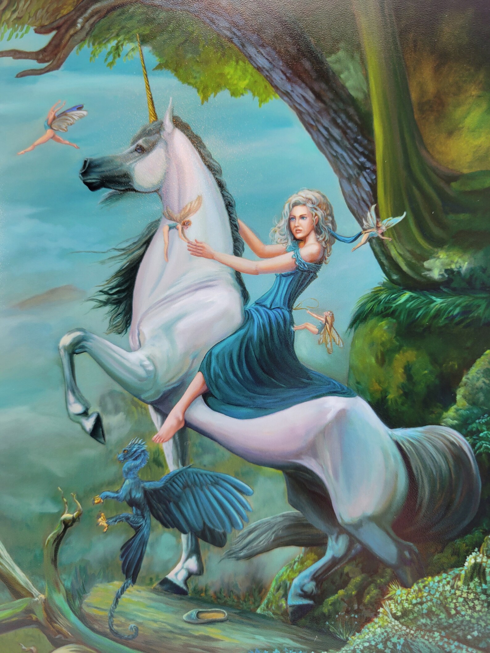 Liberation of Aelwyn-art Card-faerie-feather Dragon-fantasy - Etsy UK