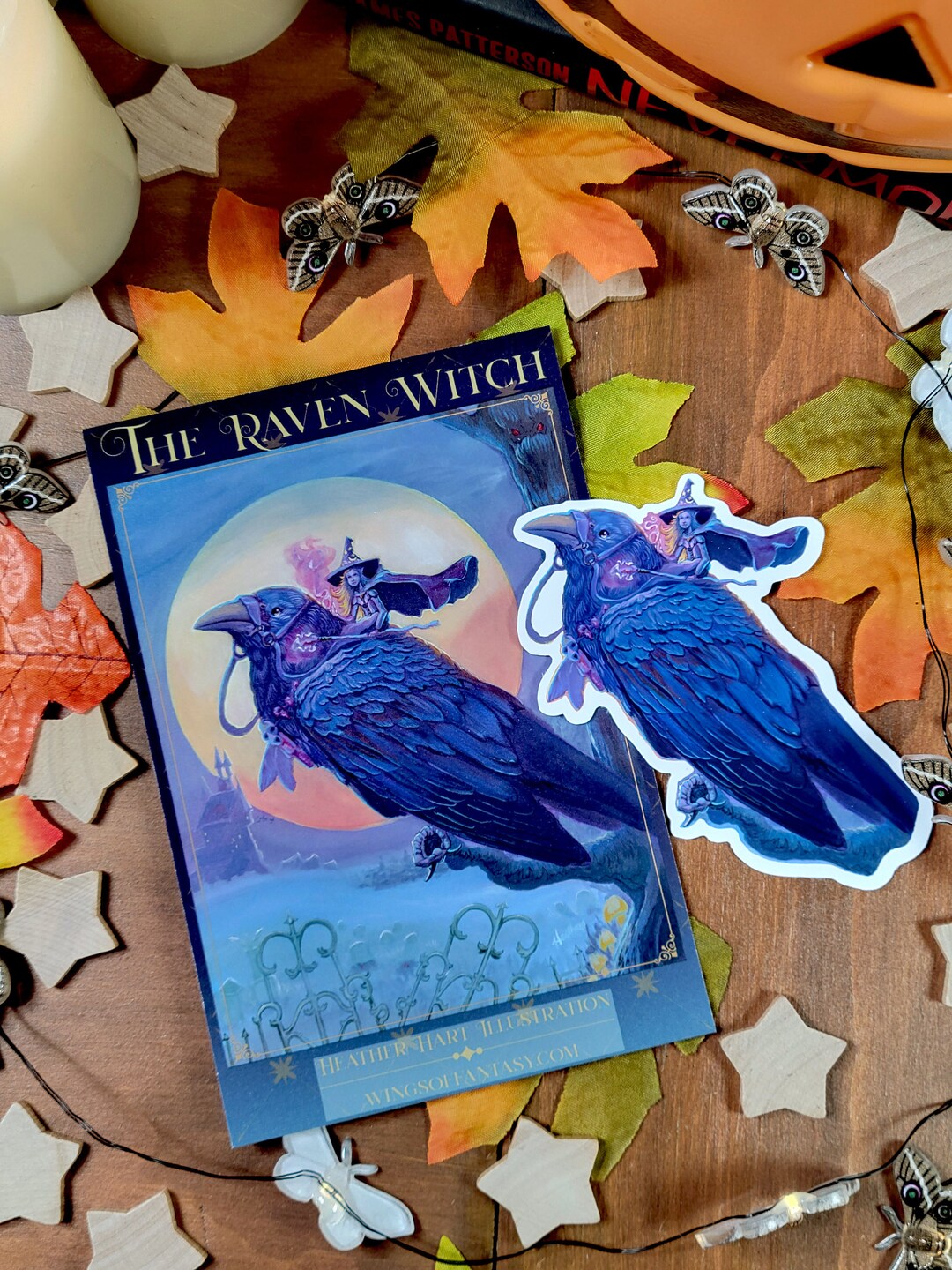 Fantasy Raven Witch Sticker. Witchcore. Junk Journal or Lap Top Sticker ...