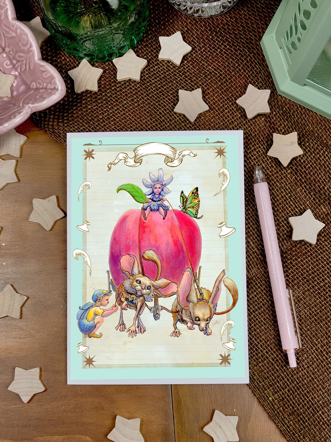 Fantasy Greeting Card-back to School-fairycore-cottagecore-magical ...