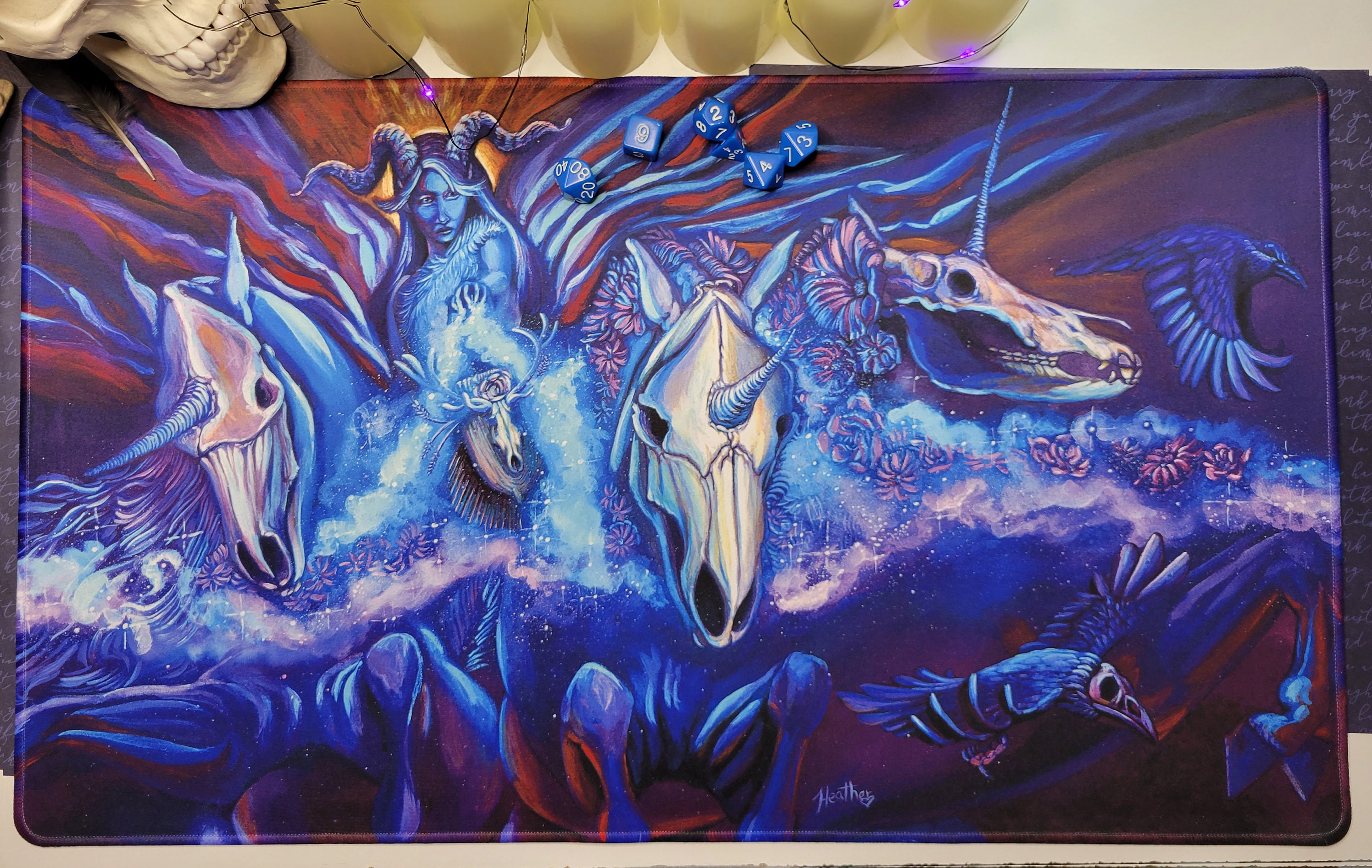 Dark Fantasy Gaming Mat-playmat-magic the Gathering-dungeons - Etsy