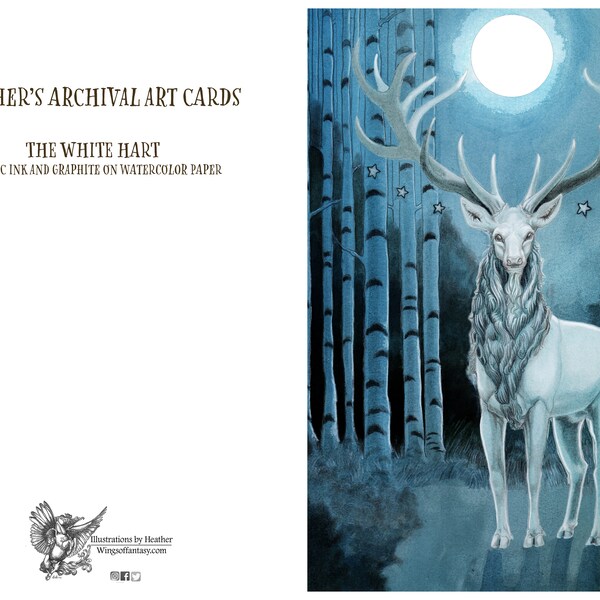 Fantasy Stag Art - Etsy