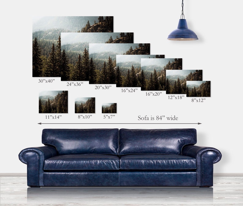 Peaceful Forest Wall Art Tree Lined Path Canvas Print Nature - Etsy