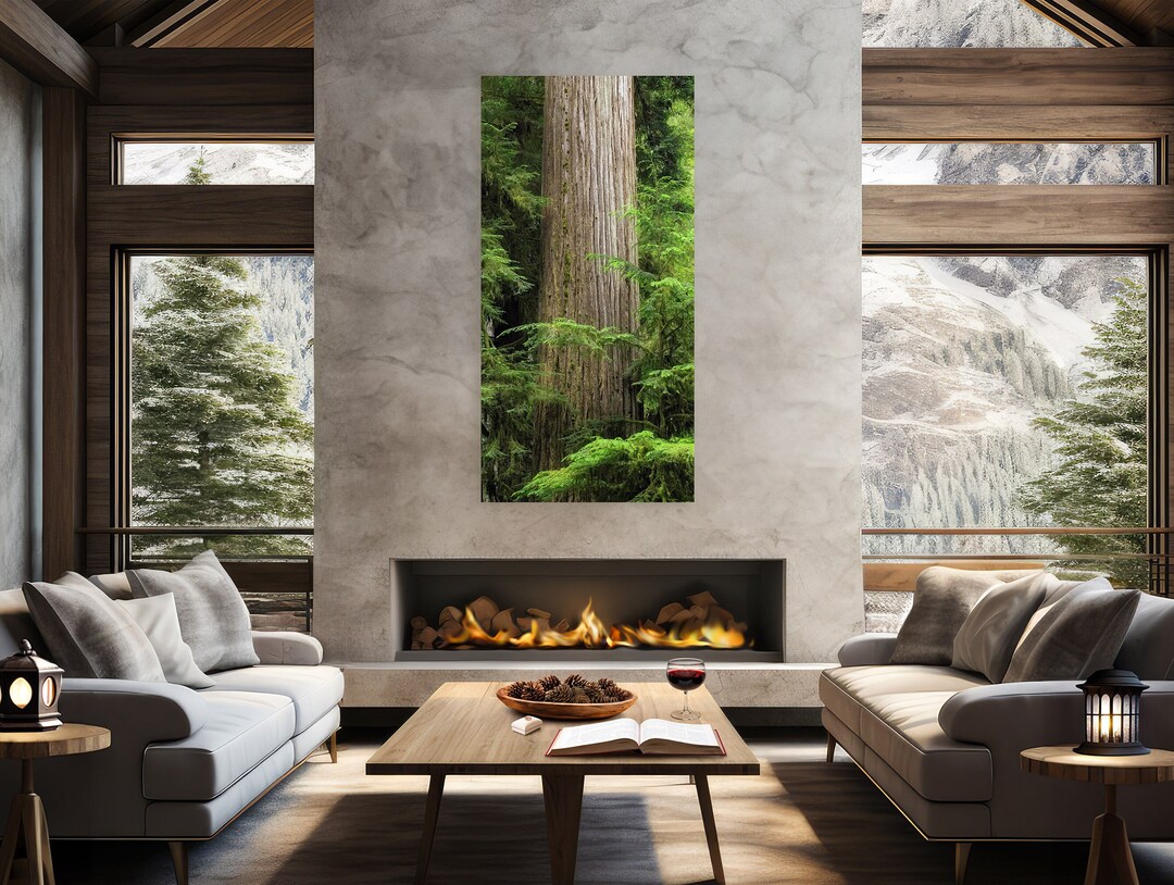 Redwood Forest - Large Metal Wall Art Print - Home or Office Decor ...