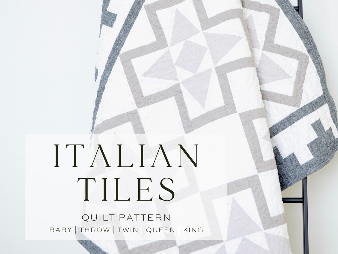 Italian Tiles Quilt Pattern PDF Download - Etsy
