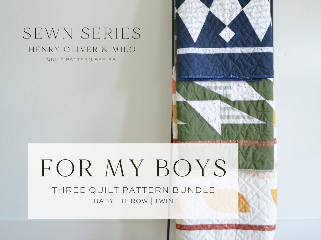 For My Boys Quilt Pattern Series PDF Download | Modern Quilt Pattern ...
