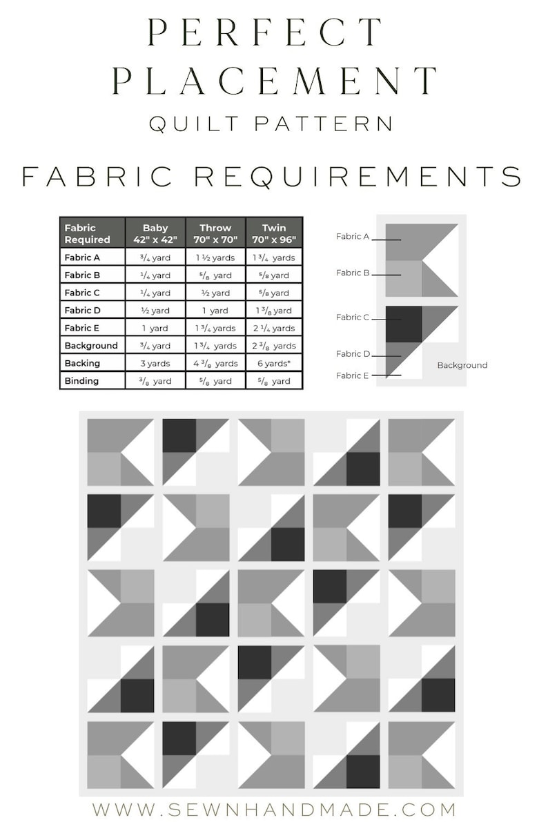 Perfect Placement Quilt Pattern PDF Download - Etsy