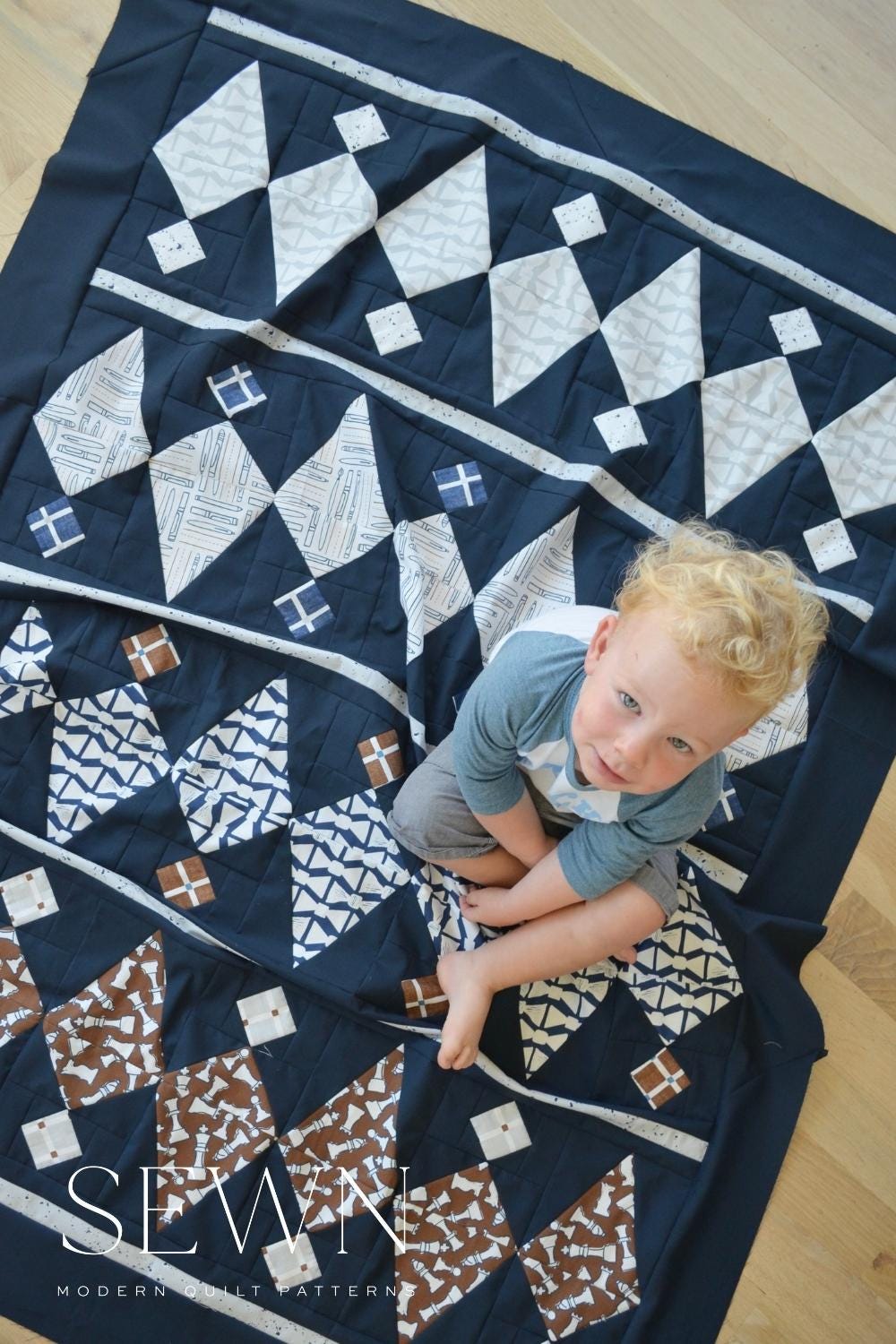 Henry's Quilt Pattern PDF Download | Modern Quilt Pattern | Beginner ...