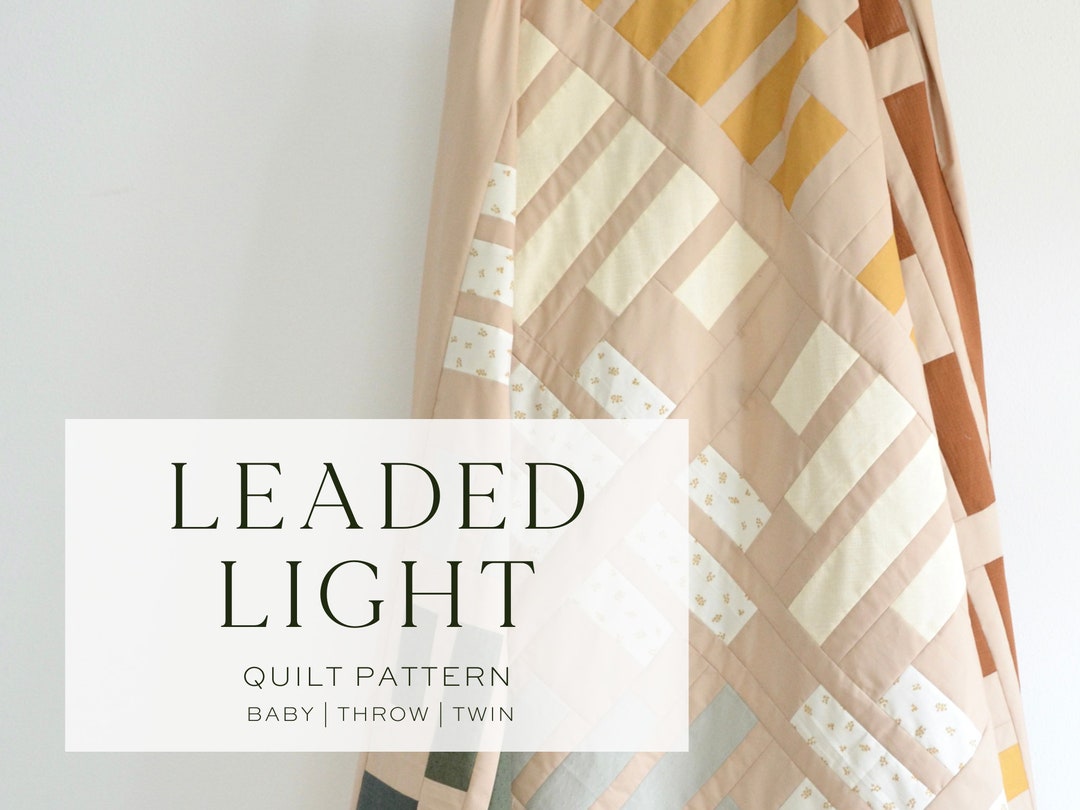 Leaded Light Quilt Pattern PDF Download | Modern Quilt Pattern - Etsy