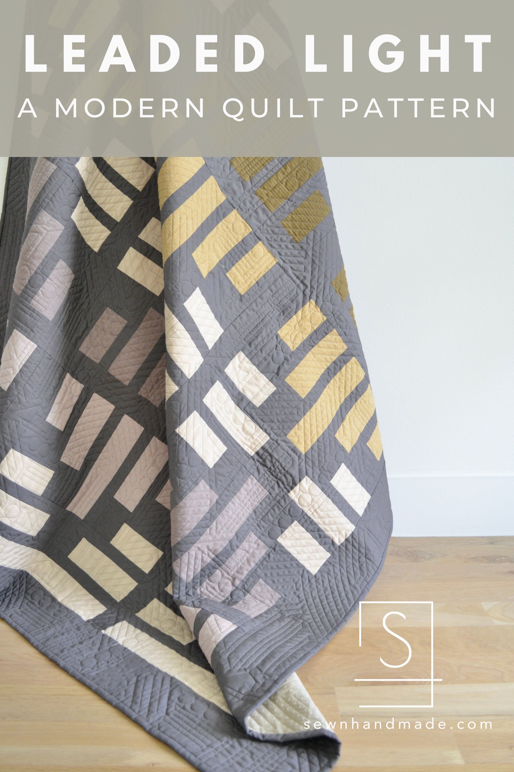 Leaded Light Quilt Pattern PDF Download | Modern Quilt Pattern - Etsy