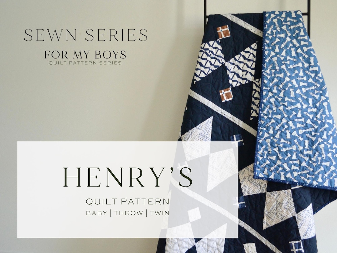 Henry's Quilt Pattern PDF Download | Modern Quilt Pattern | Beginner ...