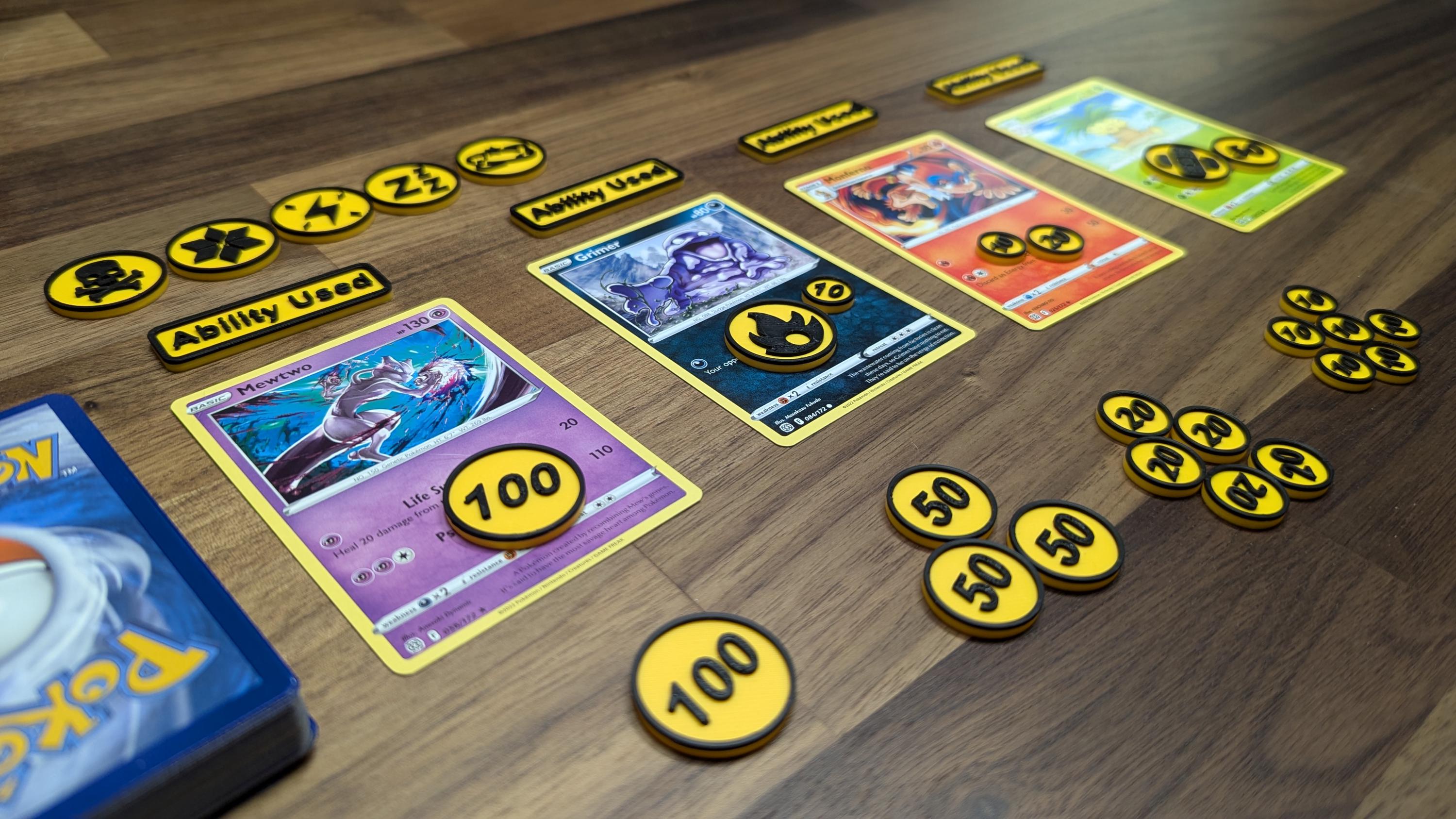 Pokemon TCG Compatible Effects/status, Ability Used, Damage/hit Point ...