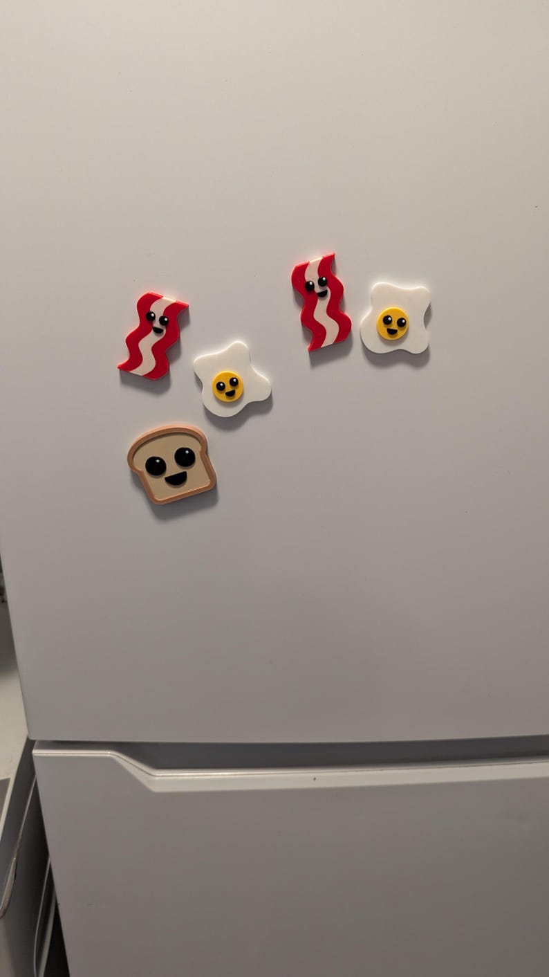 3D Printed Breakfast Magnets – Kitchen Decor, Food Lover Gift - Etsy