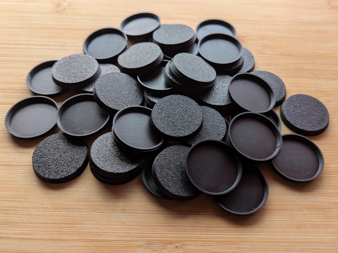 3D Printed 32mm & 50mm Mini Bases for Tabletop Miniatures - Etsy
