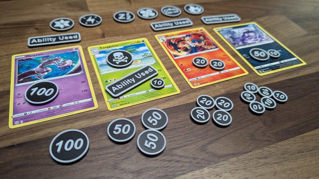 Pokemon TCG Compatible Effects/status, Ability Used, Damage/hit Point ...