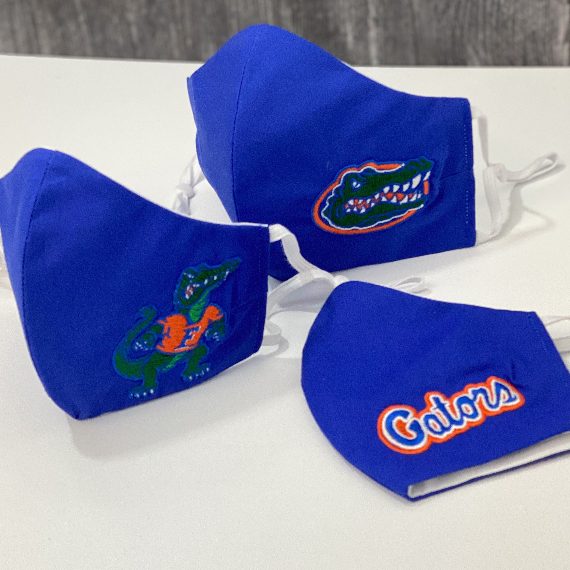 Embroidered Florida Gators Face Mask. 100% Cotton. 3 Layers. | Etsy