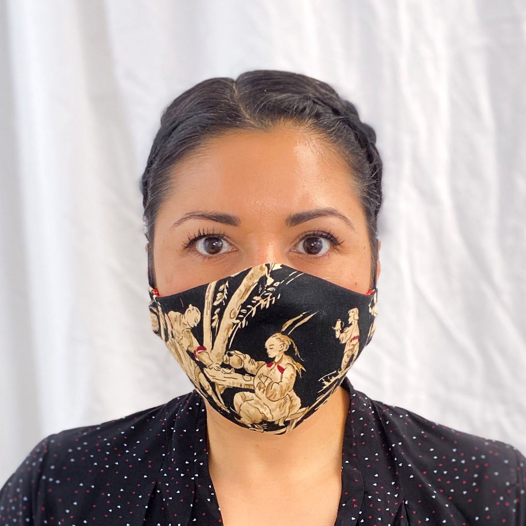 Chinoiserie Chic Face Mask adult Medium Size - Etsy