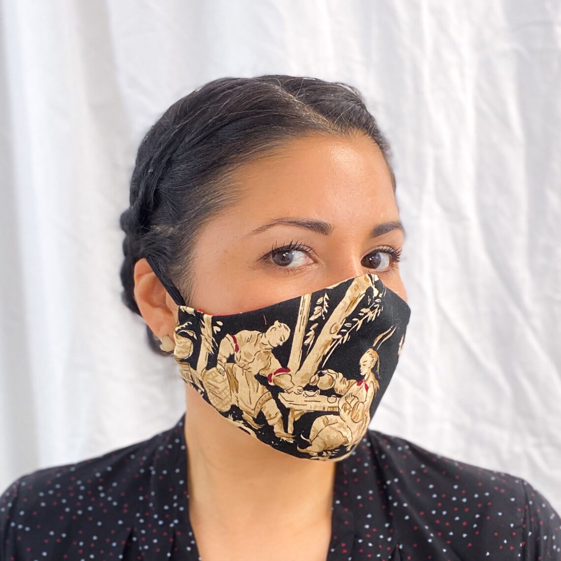 Chinoiserie Chic Face Mask adult Medium Size - Etsy