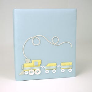 Personalized Baby Memory Book – 3D Train Keepsake Binder, Custom ...