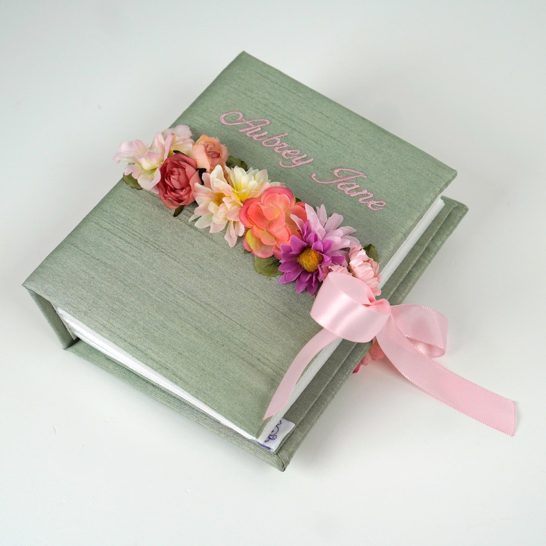 Personalized Baby Photo Album for 4x6 Photo Prints: Small Hardbound ...