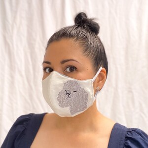 Embroidered Dogs Face Mask - Etsy