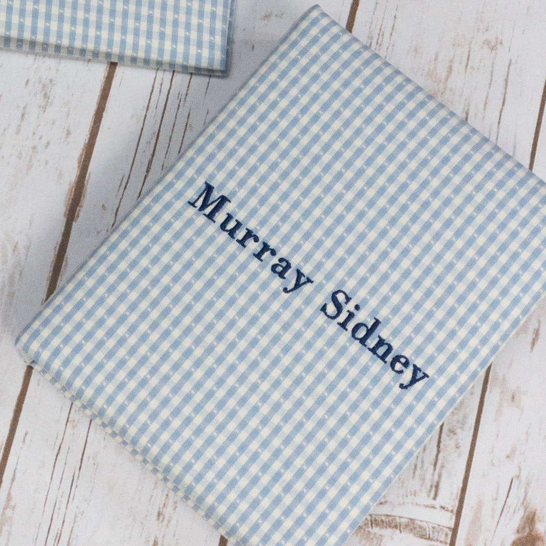 Baby Gingham Medium Hardbound Photo Album // Personalized Baby Album ...