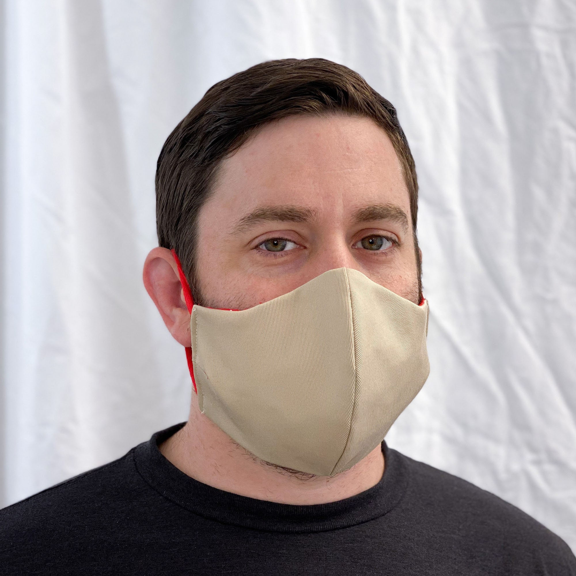Khaki Twill Face Mask adult Sizes - Etsy
