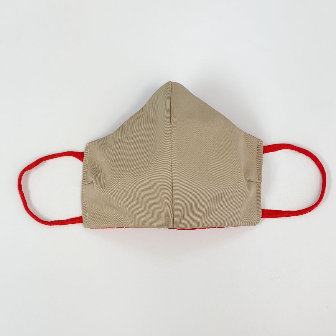 Khaki Twill Face Mask adult Sizes - Etsy