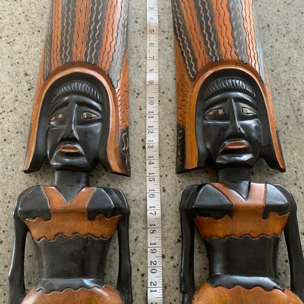 Carved Wood Figures - Etsy