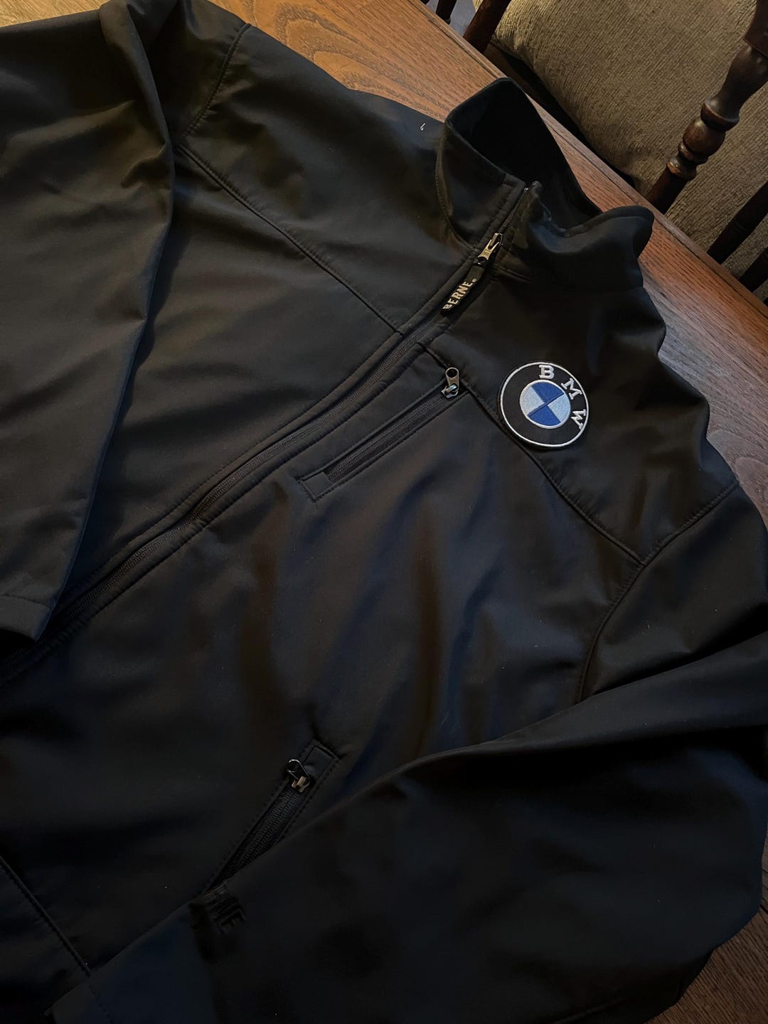 Vintage BMW Jacket Quality Brand Quality Details Size XL Black With ...