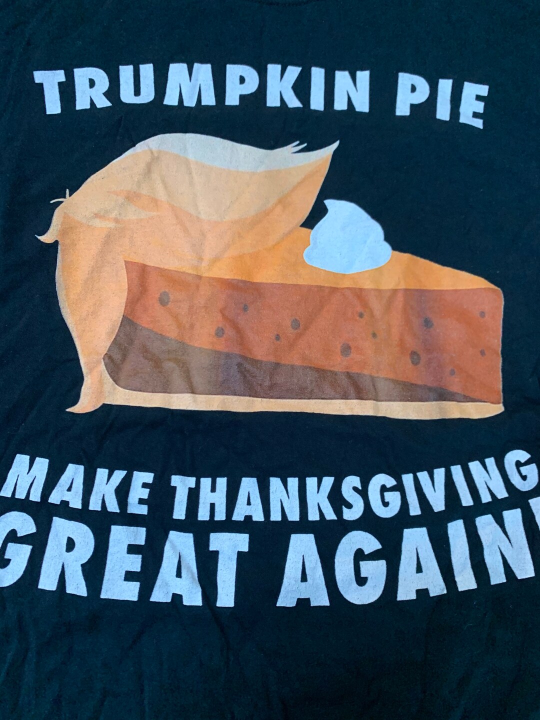 Trumpkin Pie Make Thanksgiving Great Again T Shirt Size Large Funny ...