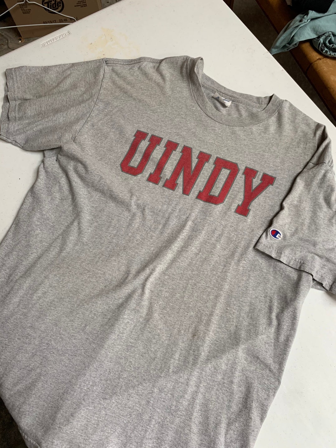 Vintage Champion Brand Uindy University of Indianapolis T Shirt Size XL ...