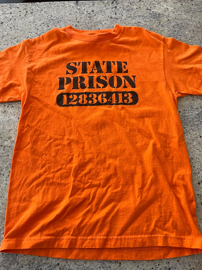 Vintage State Prison T Shirt Uniform Size Medium 12836413 - Etsy