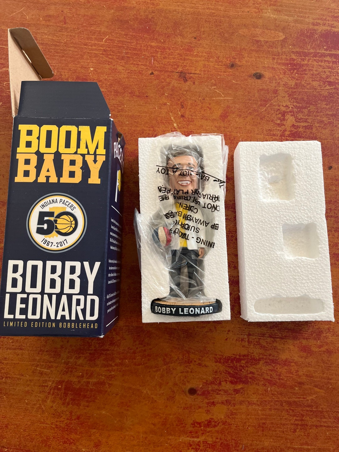 Indiana Pacers Coach Bobby “slick” Leonard Bobblehead Figure Mint in ...