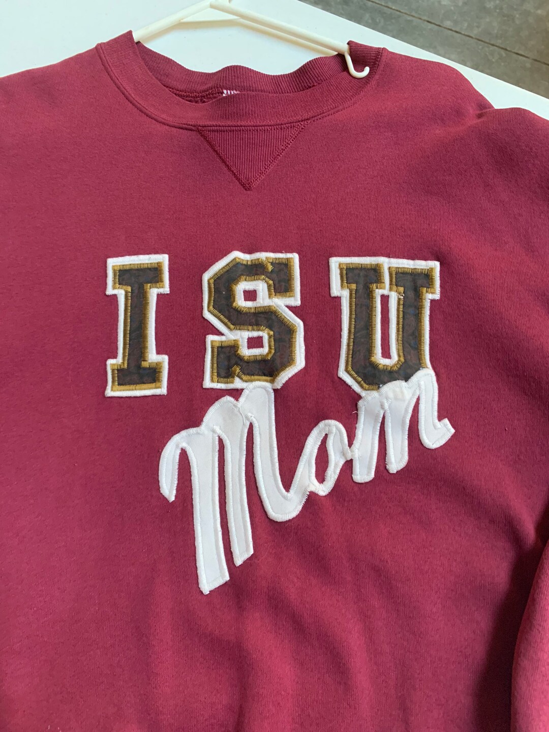 Vintage ISU Mom Crewneck Sweatshirt Size XL Quality Embroidered Letters ...