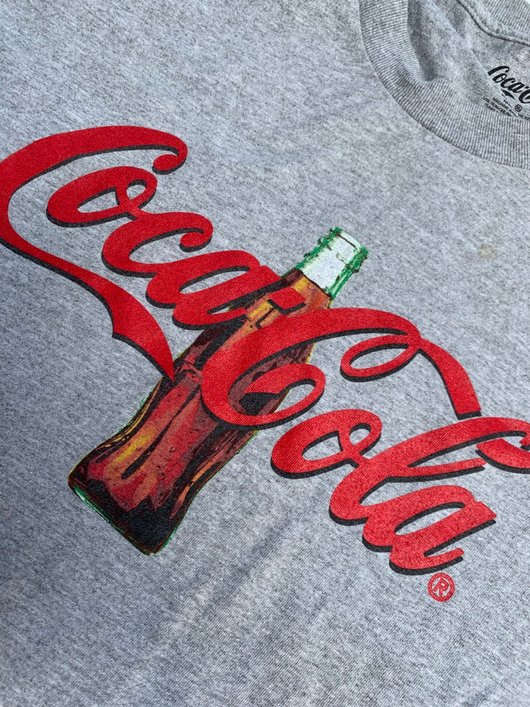 Coca Cola T Shirt Size XL Bottle Bright Graphic - Etsy