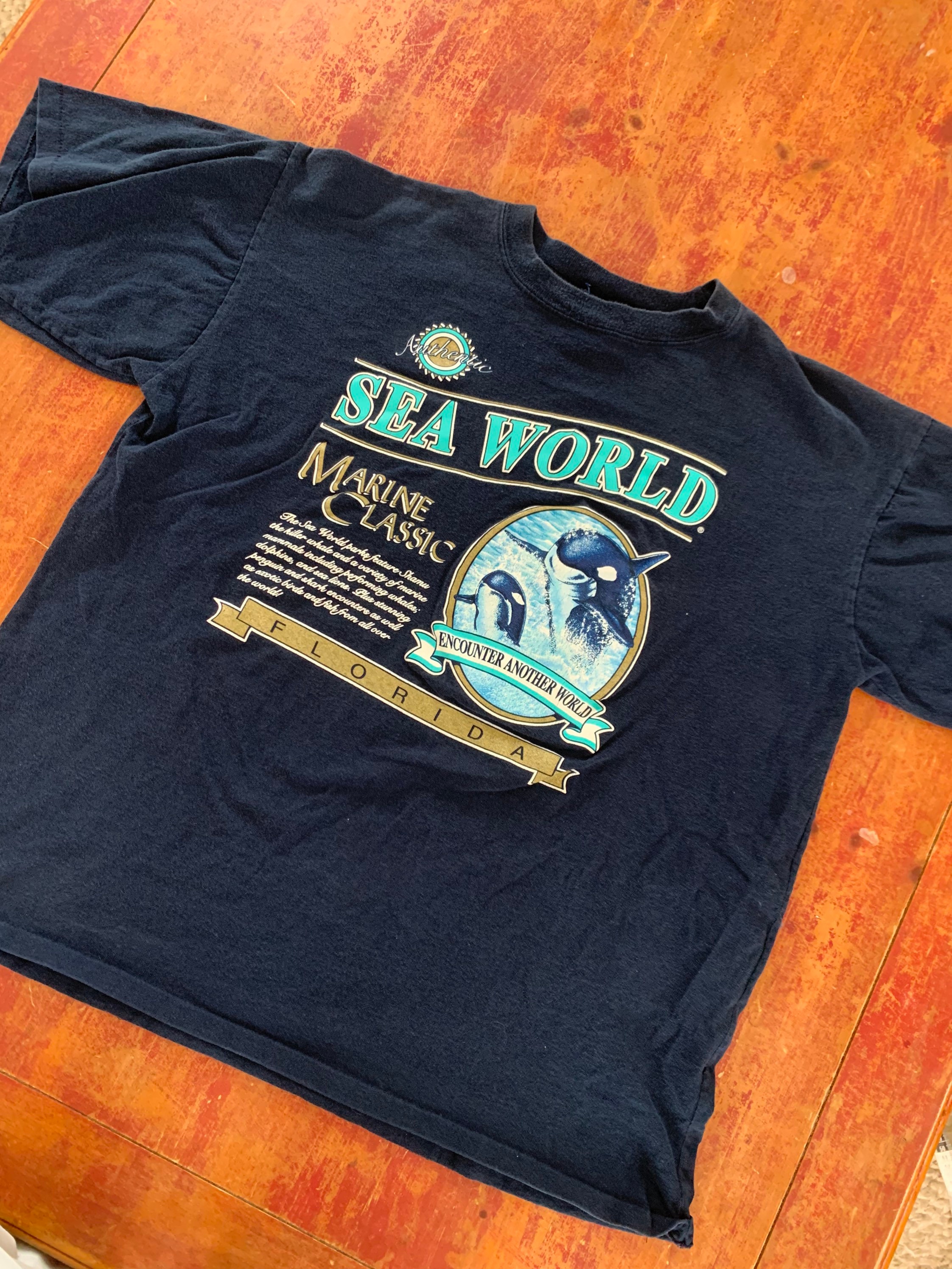 Vintage Sea World Florida T Shirt Size XL Marine Classic Shamu | Etsy