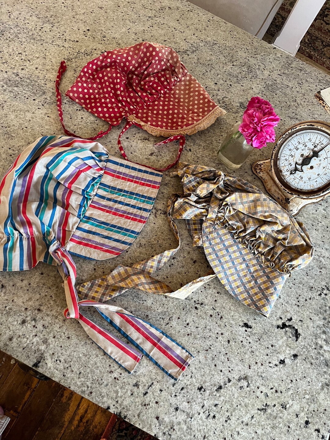 Antique Prairie Style Sun Bonnets & Fur Hat Lot of 4 Old and Sweet - Etsy