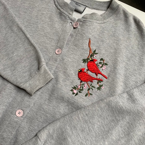 Cardinal Cardigan - Etsy