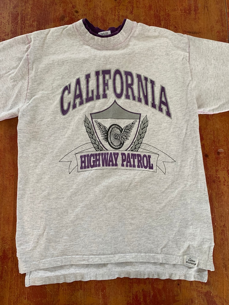 Vintage California Highway Patrol T Shirt Size Large Made in | Etsy