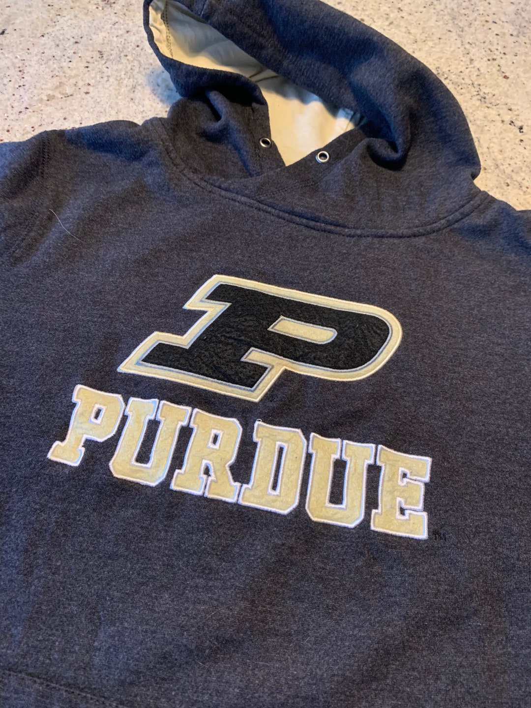 Vintage Purdue University Hoodie Sweatshirt Size Large Quality Stitched ...