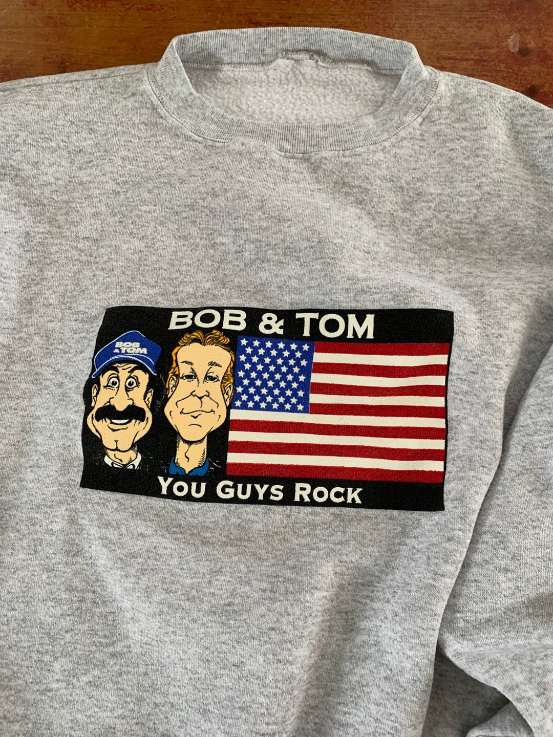 Vintage Bob & Tom Q95 You Guys Rock Crewneck Sweatshirt Size Fits 2XL ...