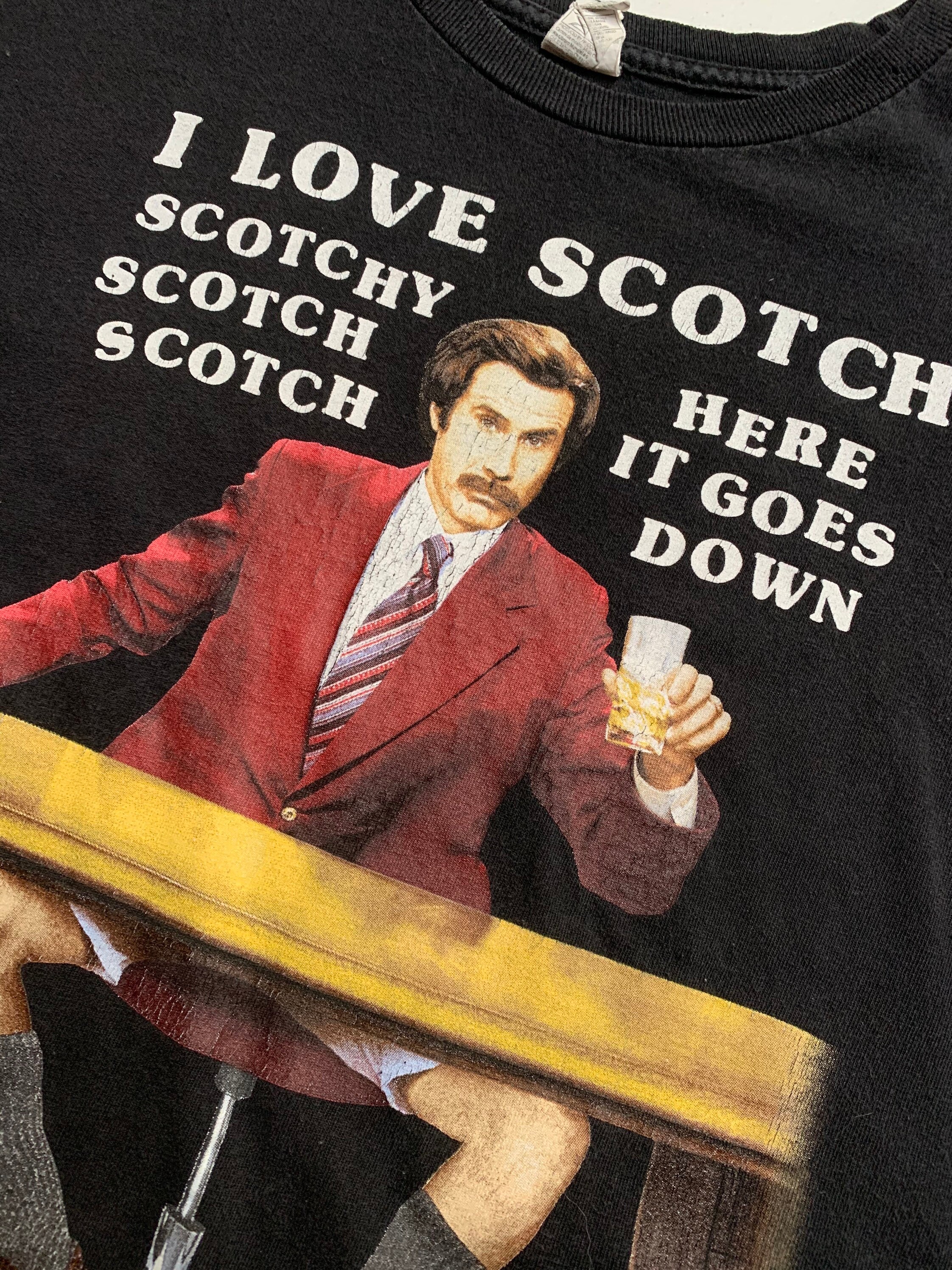 Vintage Anchorman Movie Ron Burgundy Scotch T Shirt Size | Etsy