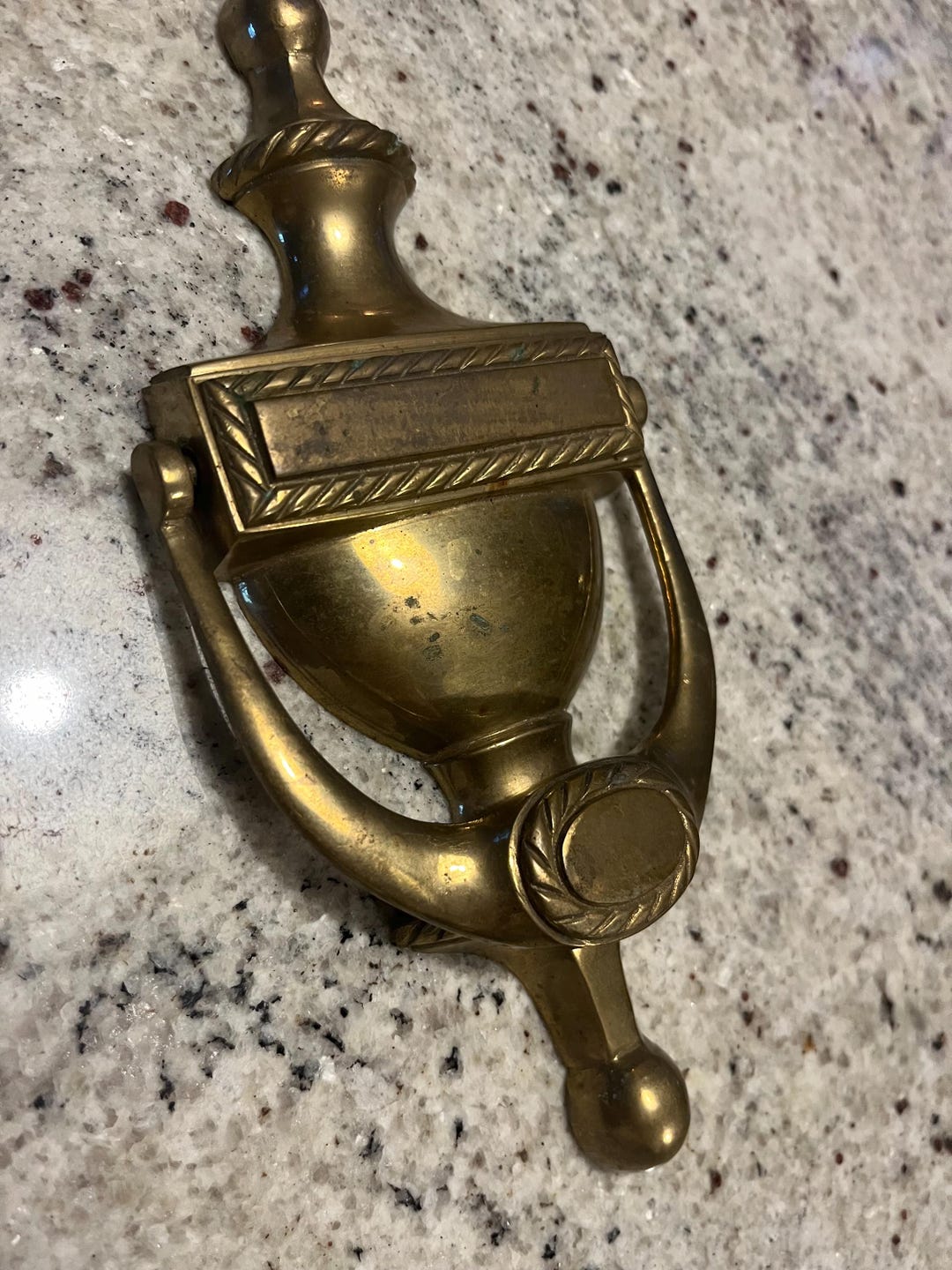 Vintage Brass Door Knocker Great Details 8” X 4” Heavy - Etsy
