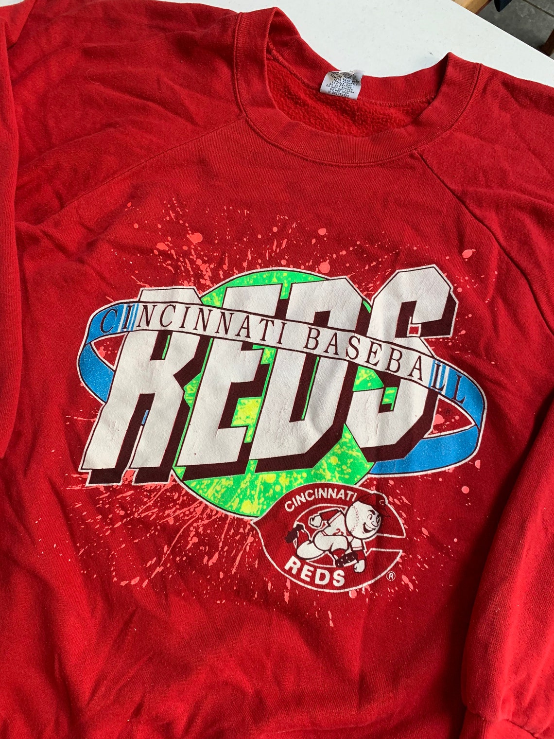 Vintage Cincinnati Reds Baseball Crewneck Sweatshirt Size XL | Etsy