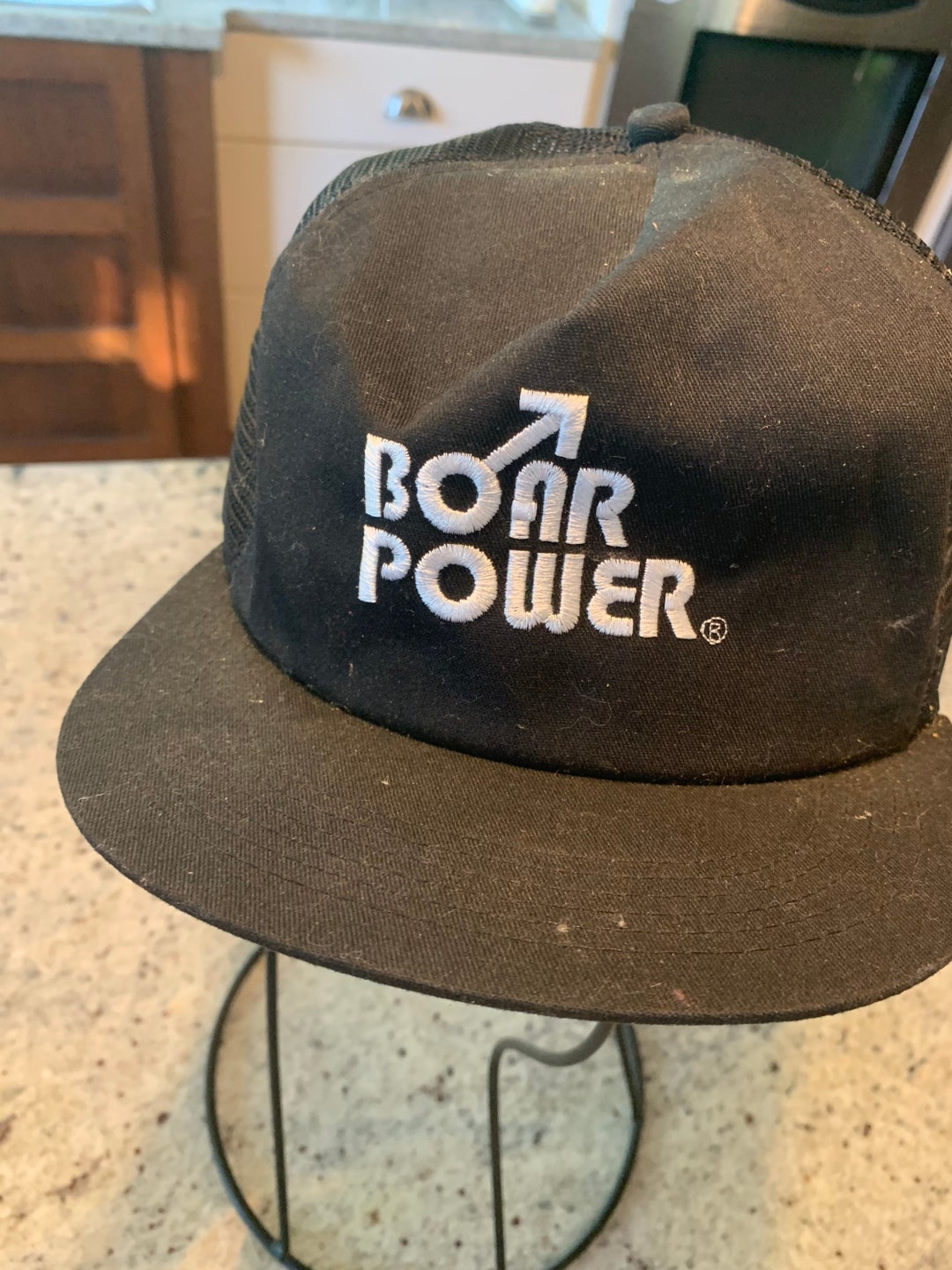 Vintage Boar Power Snapback Mesh Farmer Hat Cap Embroidered Black - Etsy