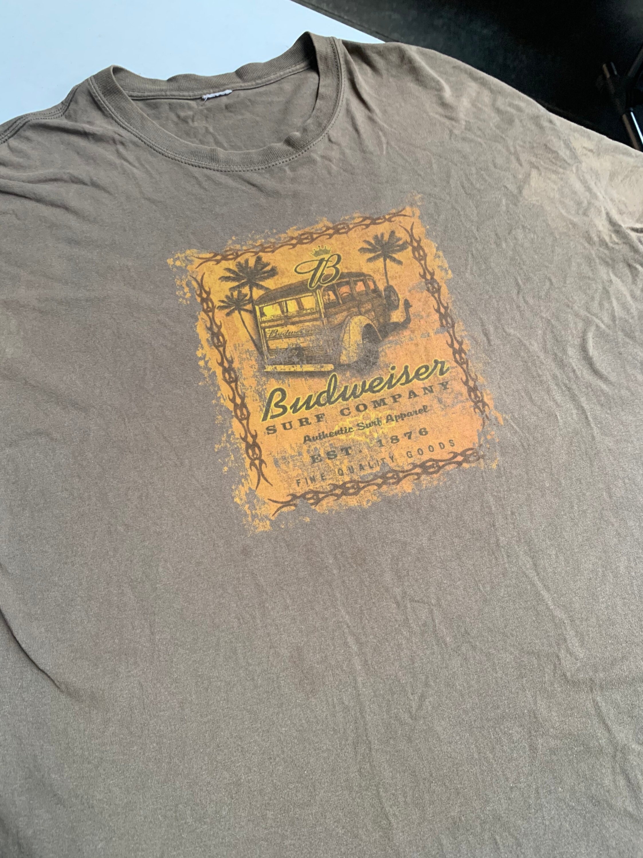Vintage Budweiser Beer Surf Company T Shirt Fits XL Awesome Graphics - Etsy