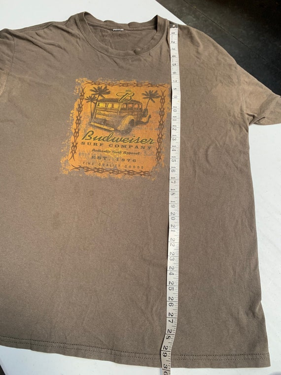Vintage Budweiser Beer Surf Company T Shirt Fits XL A… - Gem
