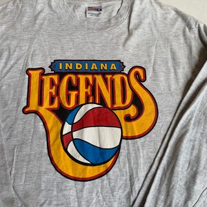 Vintage Indiana Basketball Legends ABA T Shirt Size Large American ...